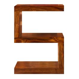 Buy Agra S Shaped Display Stand in Rosewood | eFurn