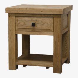 Solid Oak Deluxe Lamp Table | Free Delivery | eFurn