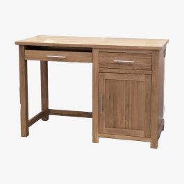Opus Solid Oak Small Computer Desk | Free Delivery